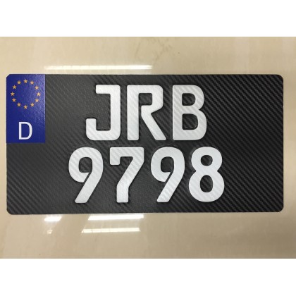 Car Numberplate 3D Aluminium Plate type (JPJ Pass) 2pcs