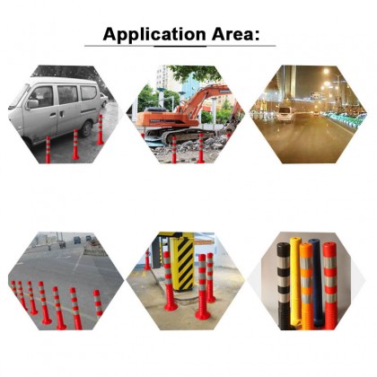 MALAYSIADROPSHIP | 75cm Traffic Cone Safety Cone Flexible Pole ...